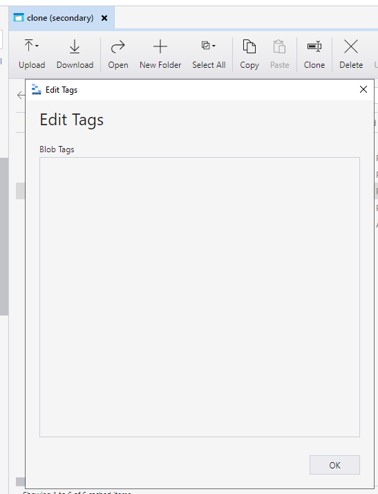 Succeed to edit blob tags in one secondary blob container · Issue #5639 · microsoft ...