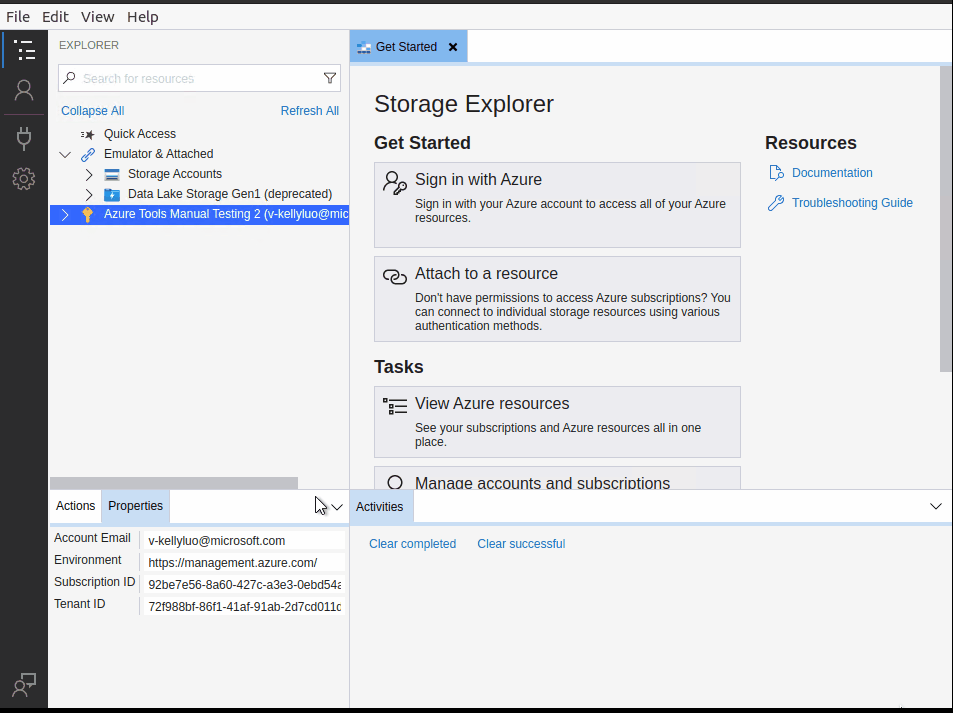 An extra string 'Retrieving configuration...' displays in the 'Manage Custom Environments ...
