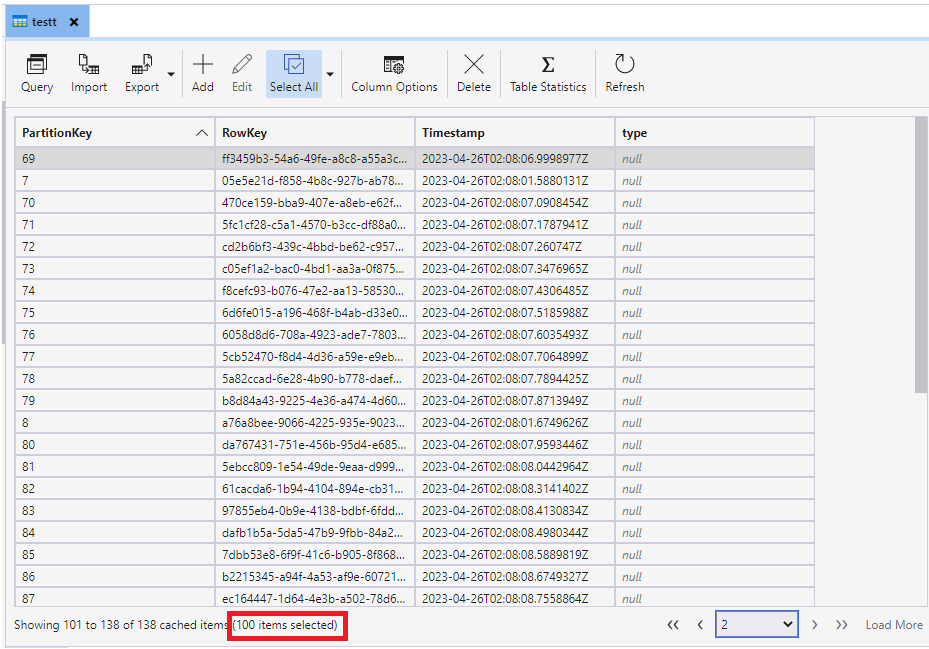 Not all entities on the current page are selected if sort entities by one column then click ...
