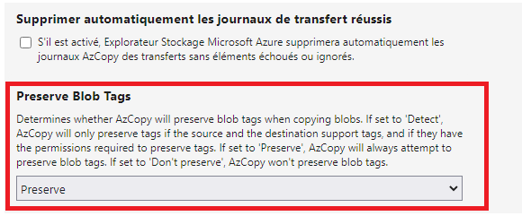 The 'Preserve Blob Tags' part is not localized on the Settings panel · Issue #6905 · microsoft ...