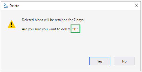 An extra '/' displays next to the folder name in the delete dialog when deleting a folder ...