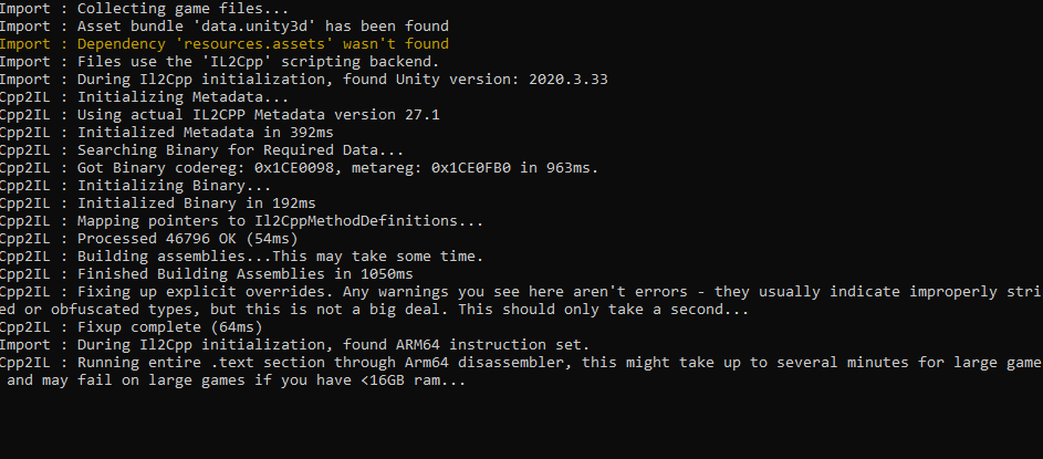 [Bug]: Dummy class. Use different settings or provide .NET dll files for better decompilation ...