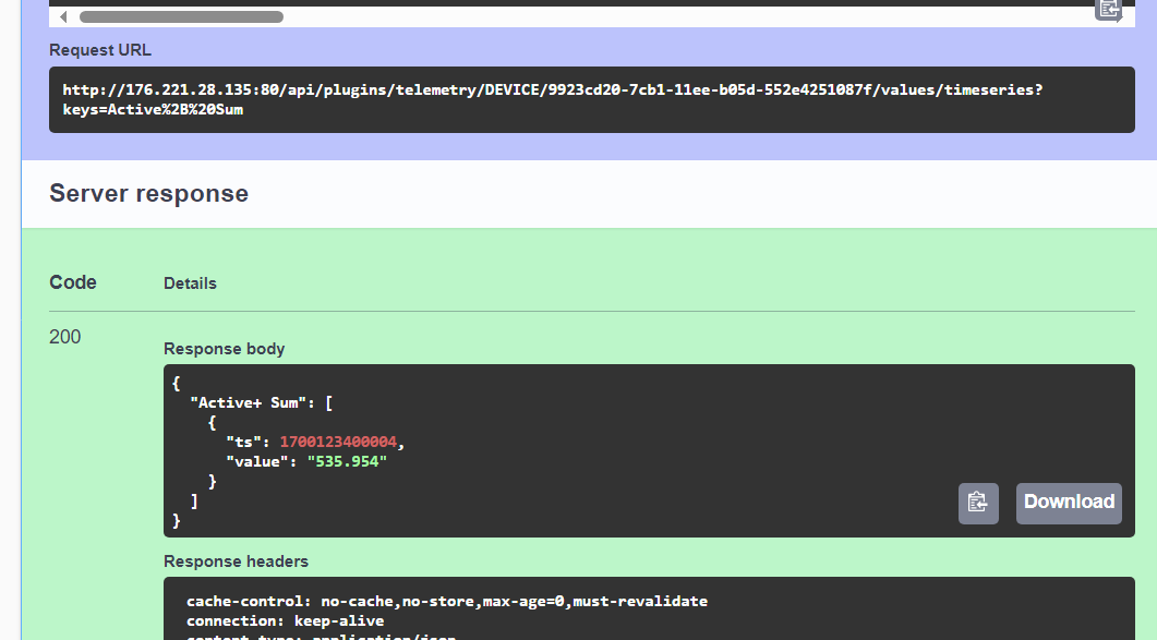 [Bug] Get time-series data · Issue #9645 · thingsboard/thingsboard · GitHub