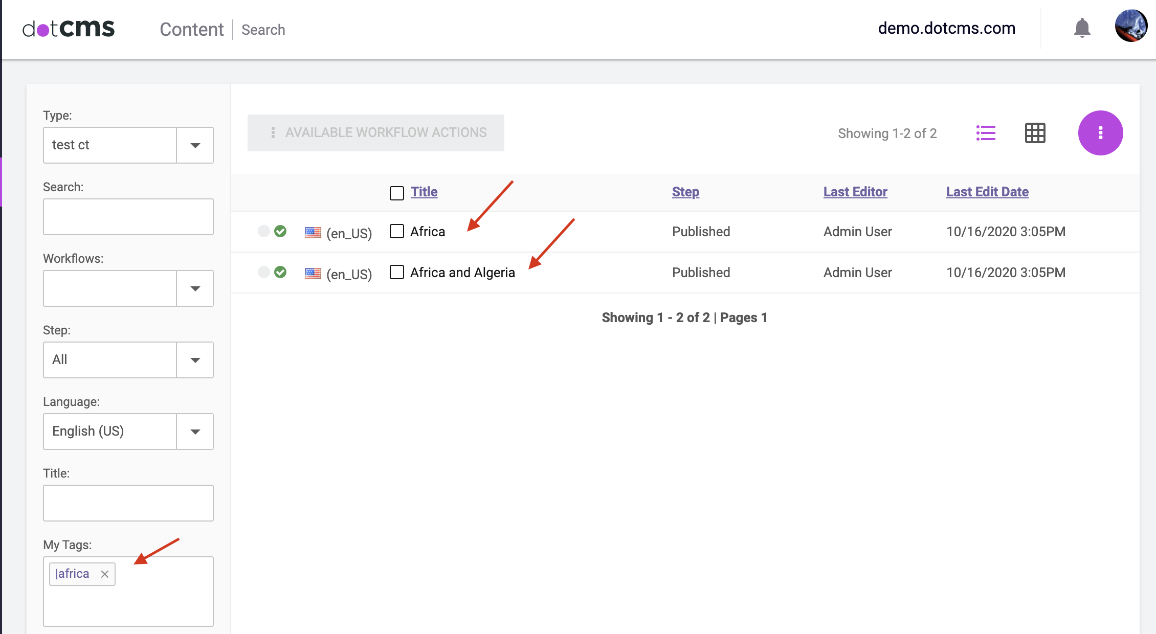 [Content] : Tag field from user returns different data compared to system Tag field · Issue ...