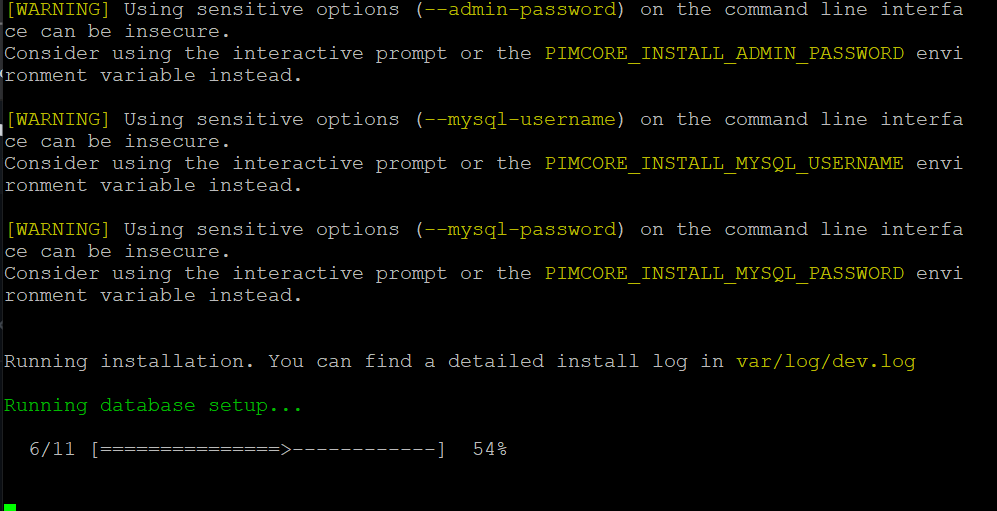 pimcore-install stuck at step 6 · pimcore · Discussion #10412 · GitHub