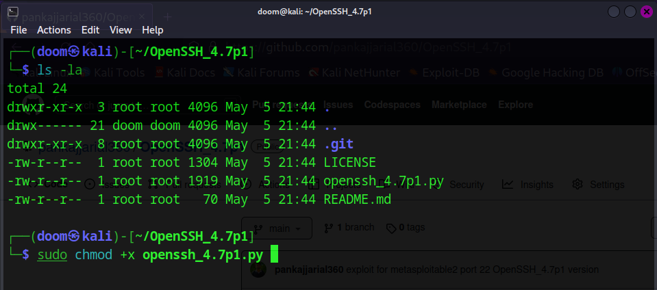 Github Mahaoffsecopenssh47p1 Exploit 