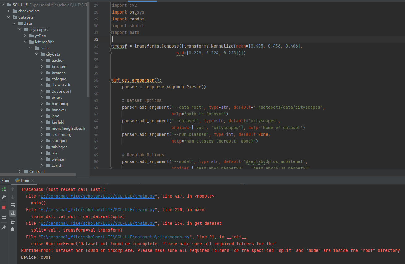 Training problem · Issue #9 · LingLIx/SCL-LLE · GitHub