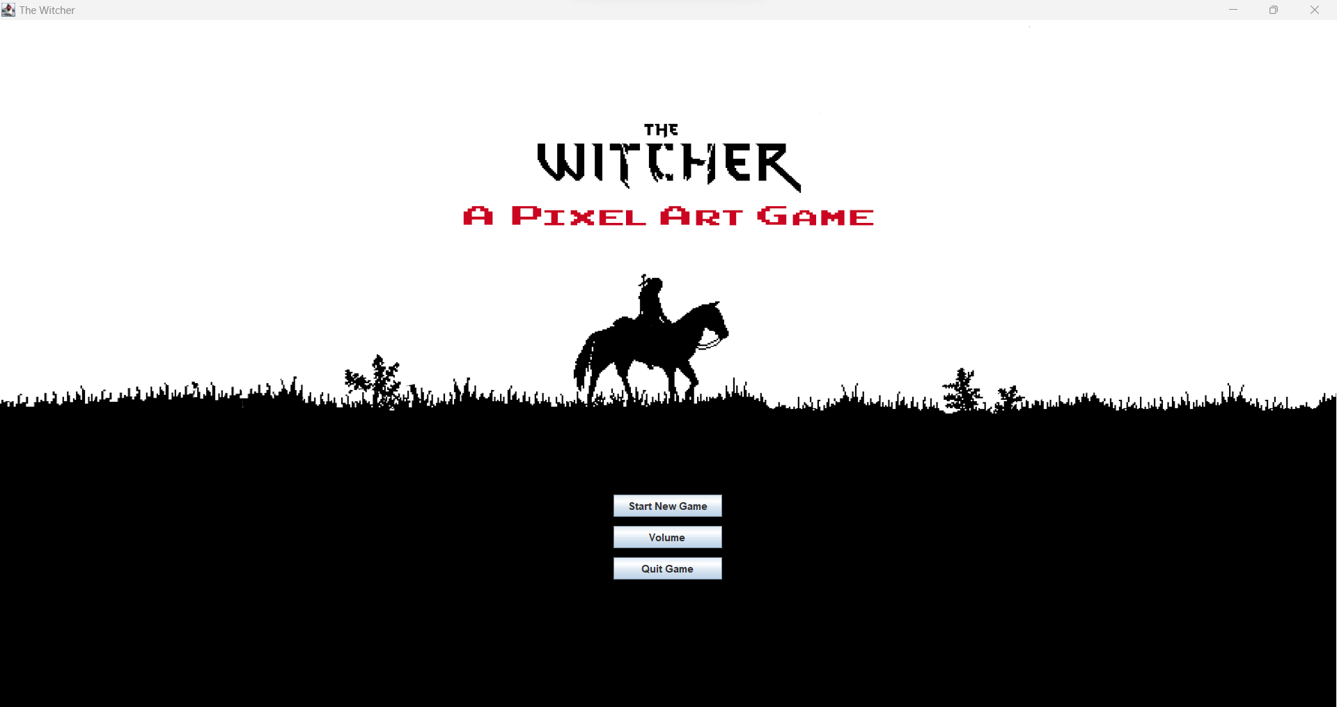 GitHub - suman2799/witcher-pixel-art-game: A Java Swing Based Pixel Art Game based on The Witcher.