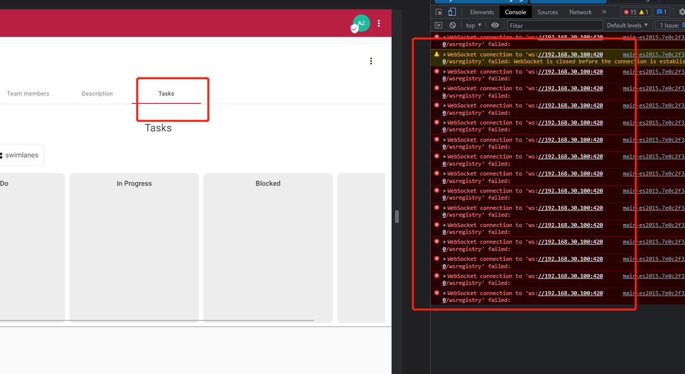 websocket connection failed · Issue #157 · BurningOKR/BurningOKR · GitHub