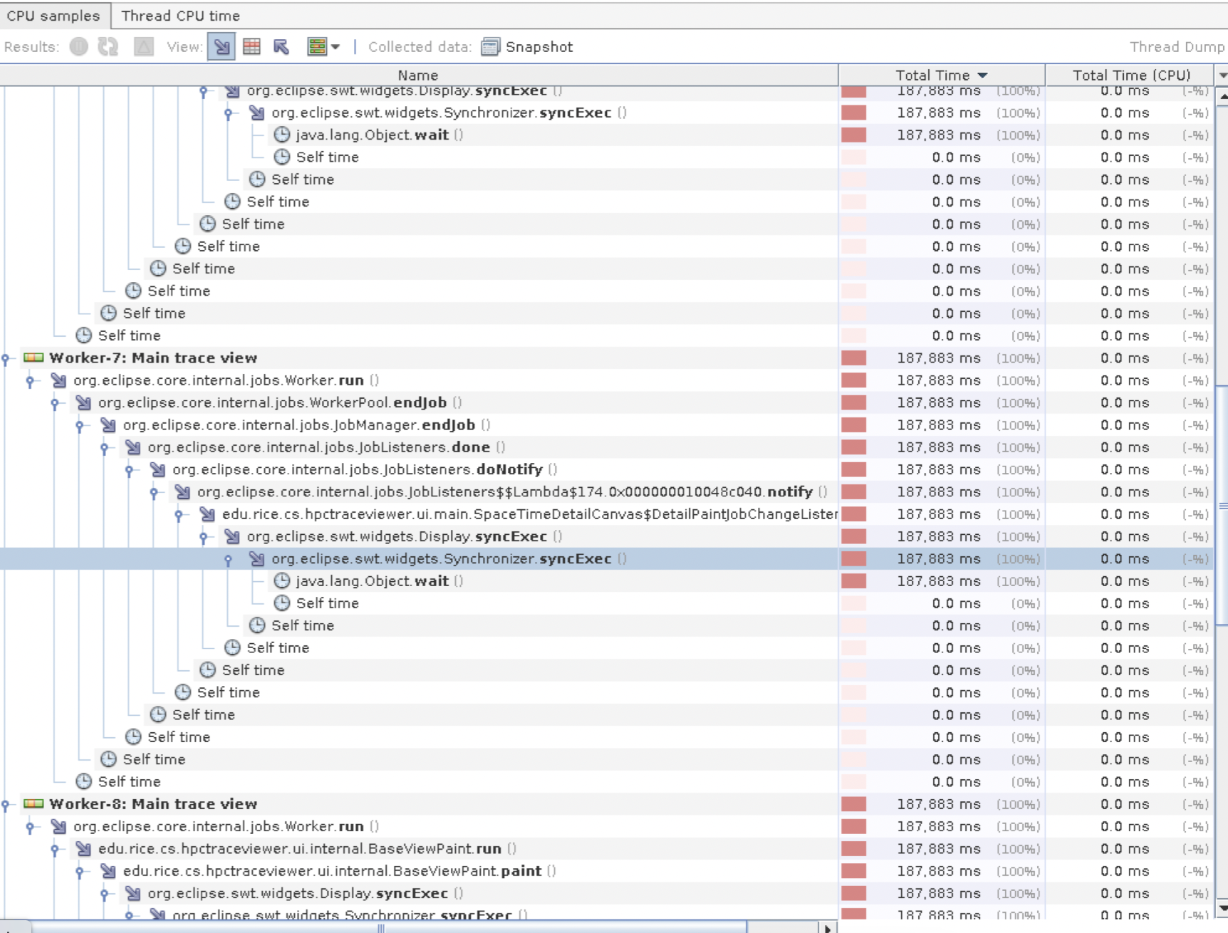 [ppc64le and Arm] deadlock when rendering the trace view (#64) · Issues · HPCToolkit / HPCViewer ...
