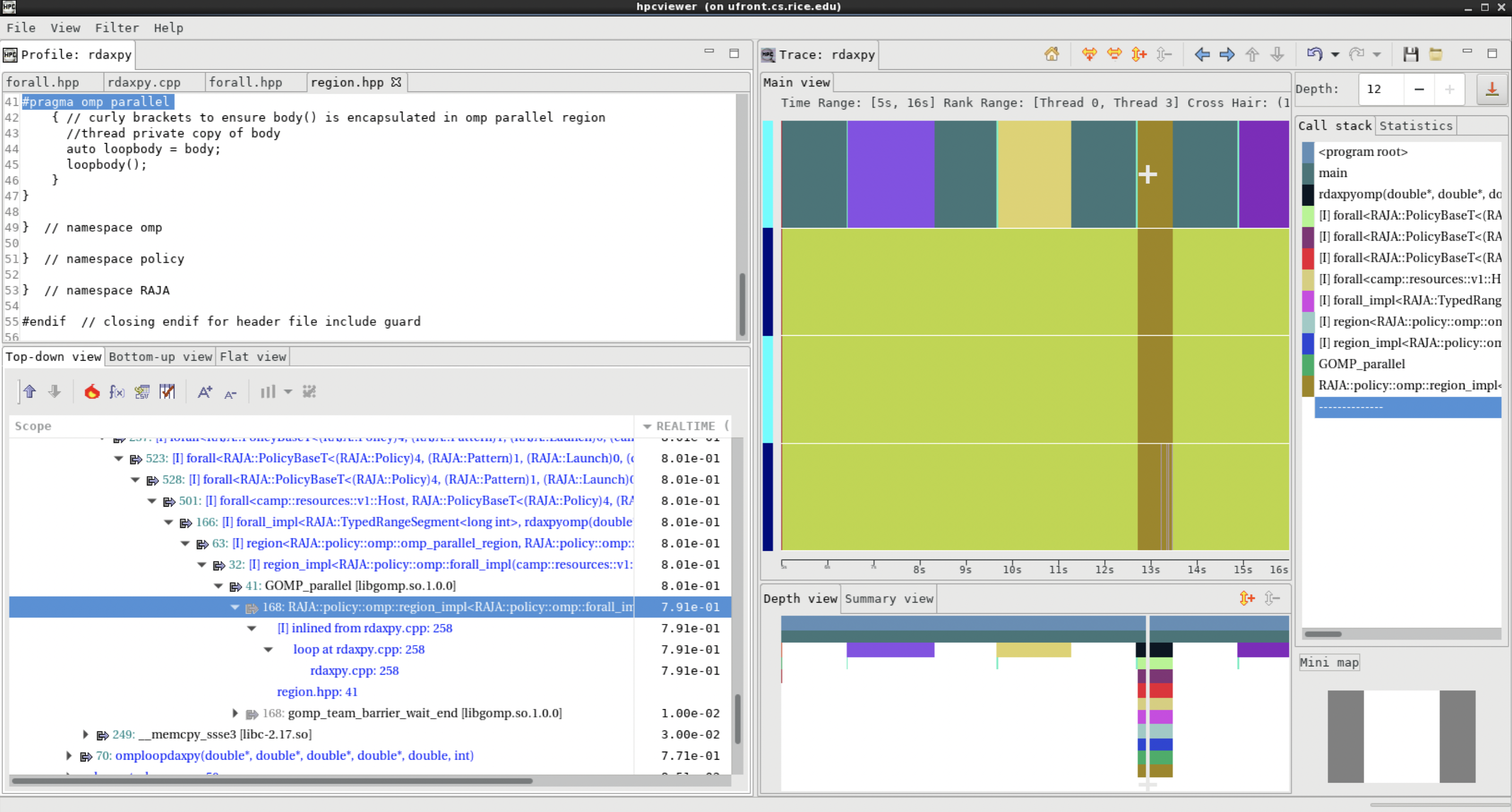 RFE: Line numbers for the trace view · Issue #96 · HPCToolkit/hpcviewer.e4 · GitHub