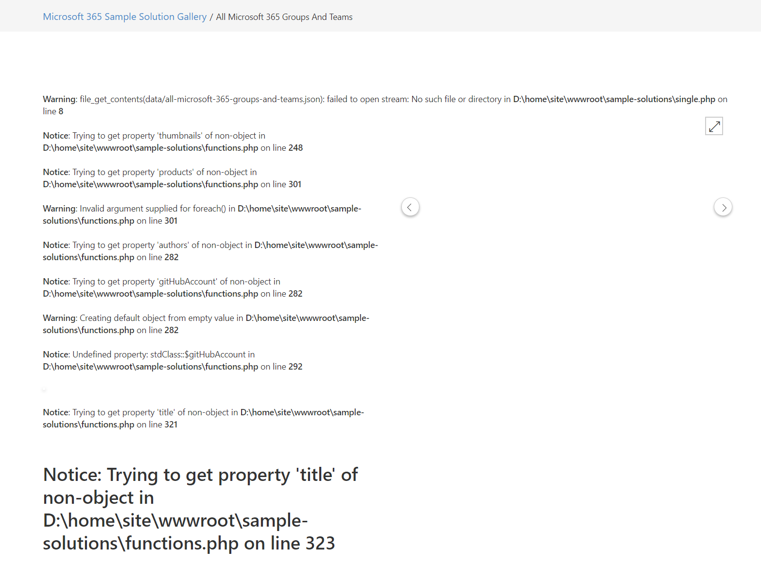 Sample broken · Issue #17 · pnp/m365-sample-gallery · GitHub