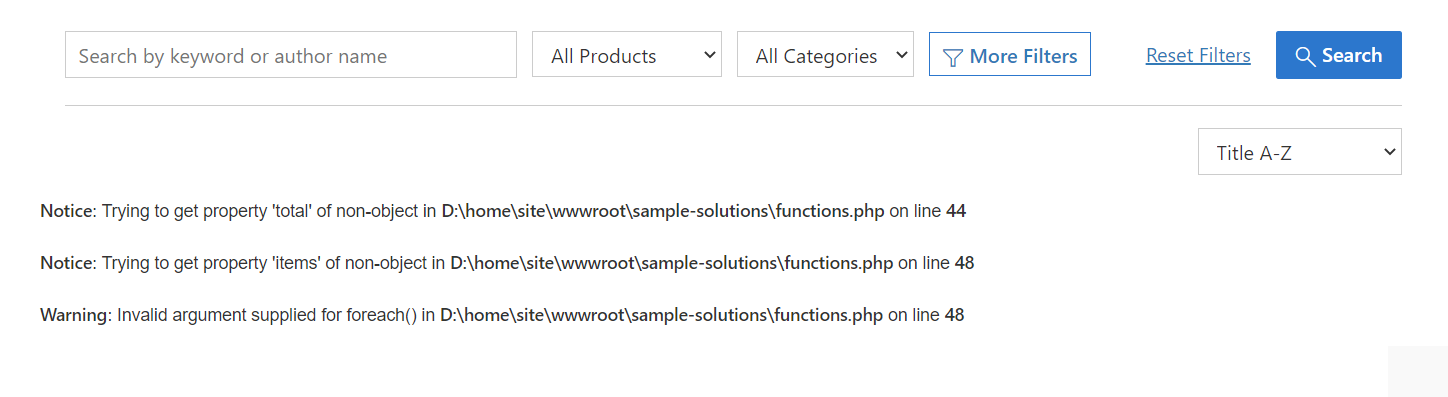 Load the sample gallery error on page 8 · Issue #25 · pnp/m365-sample-gallery · GitHub