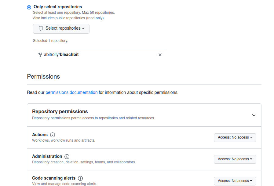 Document fine-grained token permissions for GitHub integration · Issue #329 · openSUSE/obs-docu ...