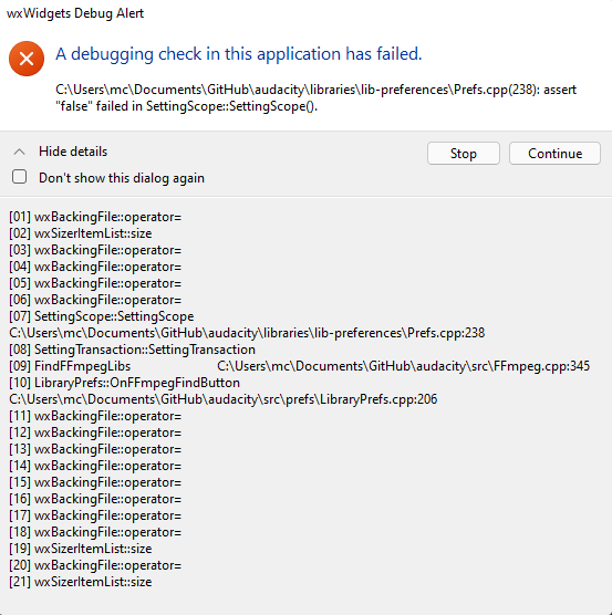 attempting to locate FFMPEG is broken · Issue #2727 · audacity/audacity · GitHub