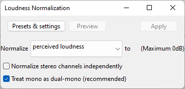 Normalize effects cannot be applied without changes · Issue #3495 · audacity/audacity · GitHub