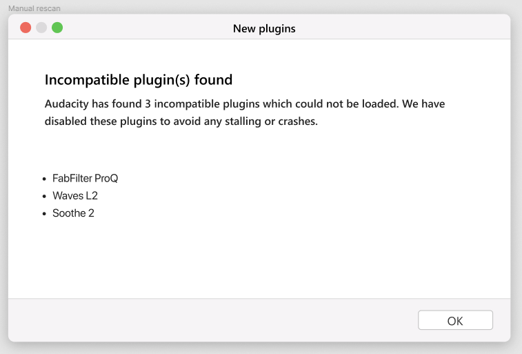 The rescan button re-enables user-disabled plugins · Issue #3576 · audacity/audacity · GitHub