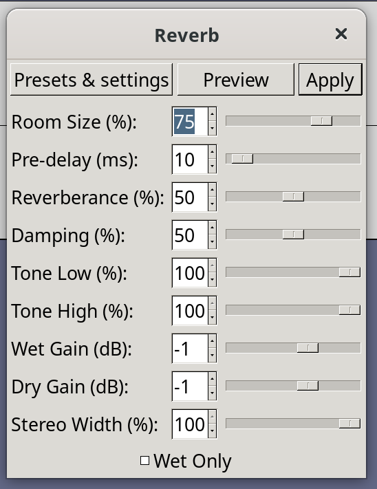 Audacity Reverb GUI too small in realtime on Linux · Issue #4210 ...