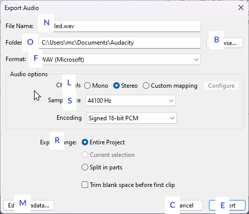 New exporter · Issue #4317 · audacity/audacity · GitHub