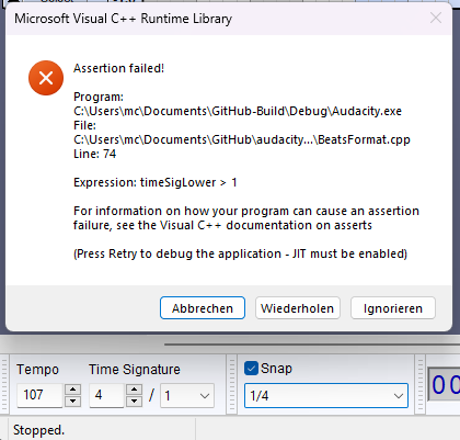 Ruler Breaks if First and Second Time Signature Number is 1 · Issue ...