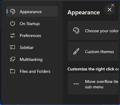 Settings in compact overlay not responsive · Issue #5477 · files ...