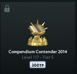 Compendium 2014, Compendium 2015 and The Battle Pass 2022 Trophies are ...