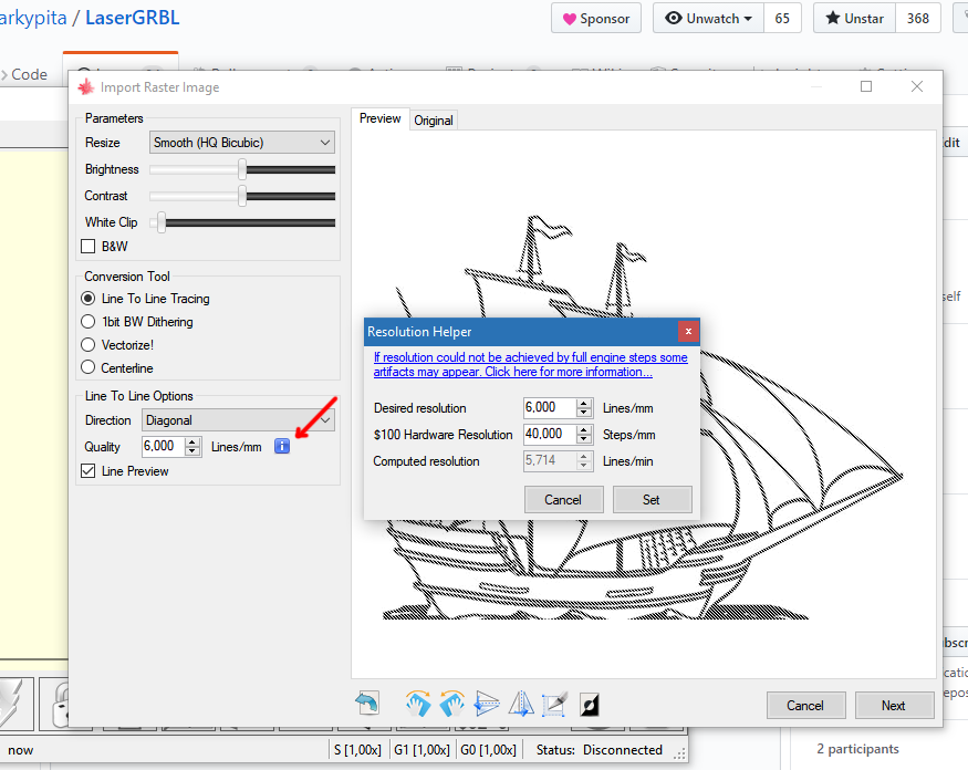 horizontal lines are not straight · Issue #779 · arkypita/LaserGRBL ...