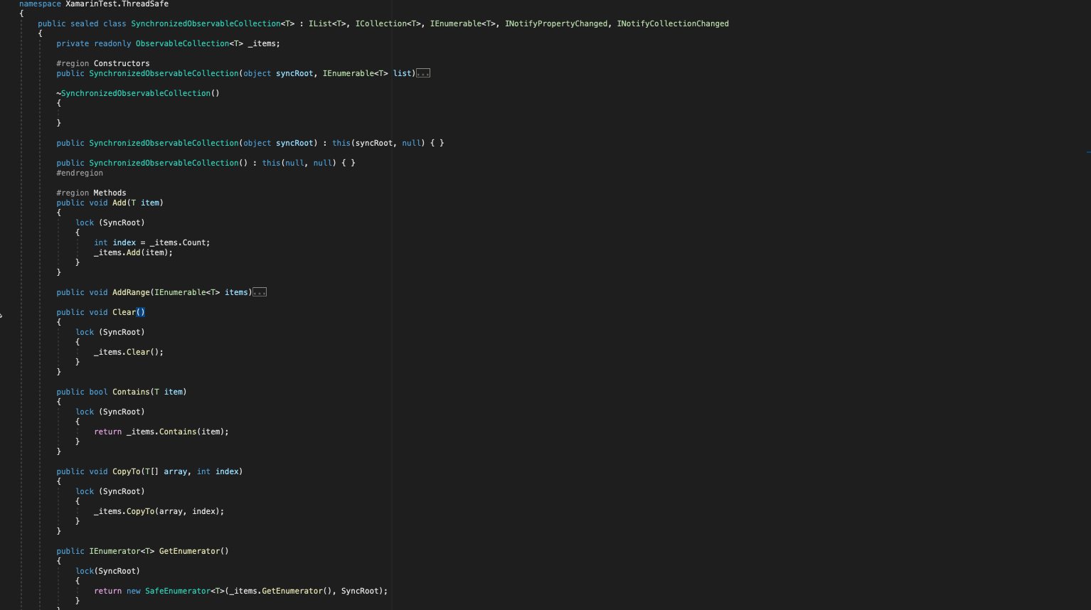 [Enhancement] Synchronised ObservableCollection · Issue #498 · xamarin/XamarinCommunityToolkit ...