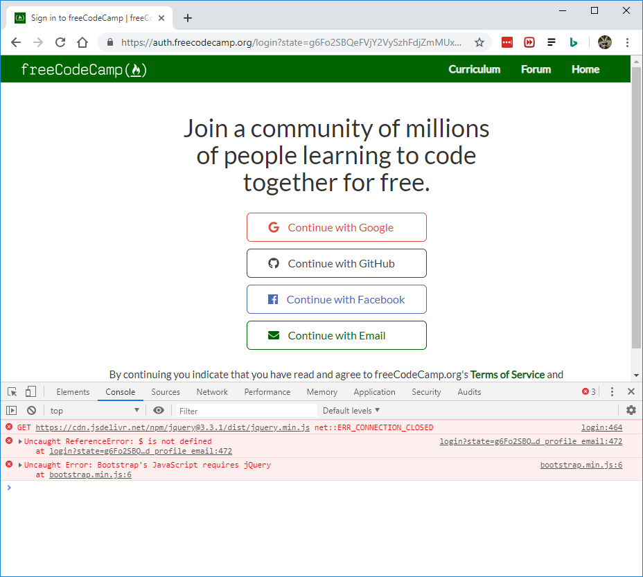 Sign-Up does not work · Issue #35944 · freeCodeCamp/freeCodeCamp · GitHub