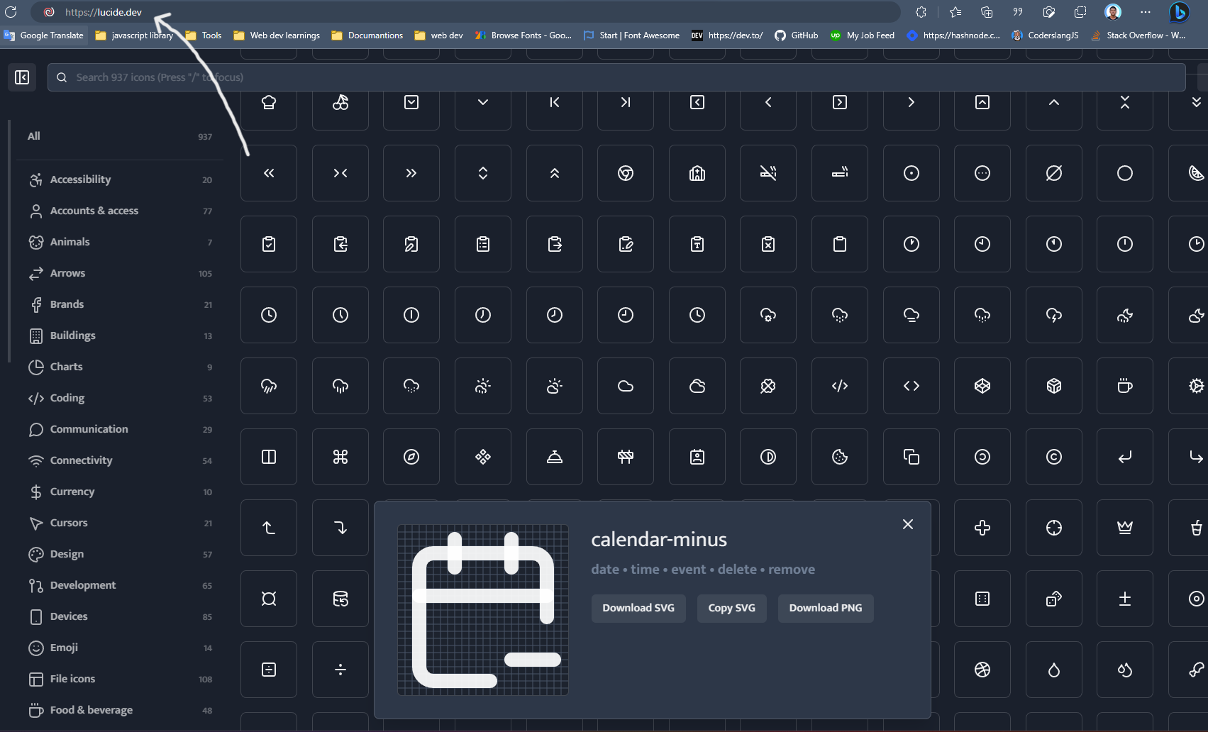 Show a model with download information · Issue #1036 · lucide-icons ...