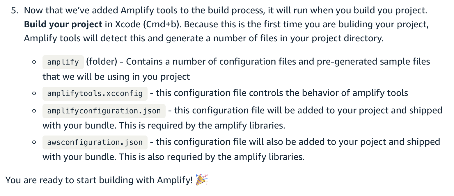 Inconsistency In Ios Getting Started Tutorial · Issue 1886 · Aws Amplifydocs · Github