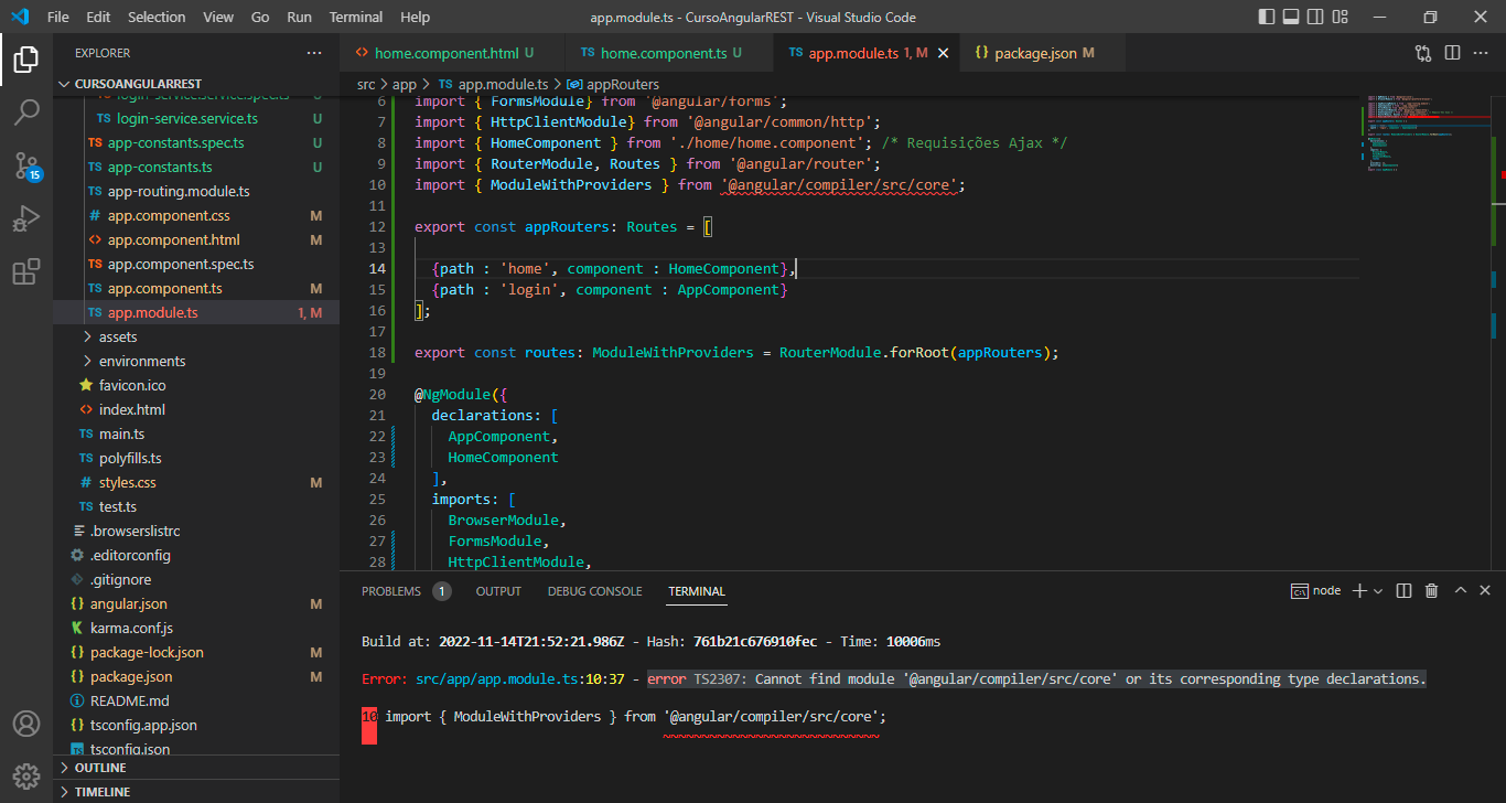 Erro No { Modulewithproviders } De Angular Compiler Src Core · Issue 961 · Scttcper Ngx