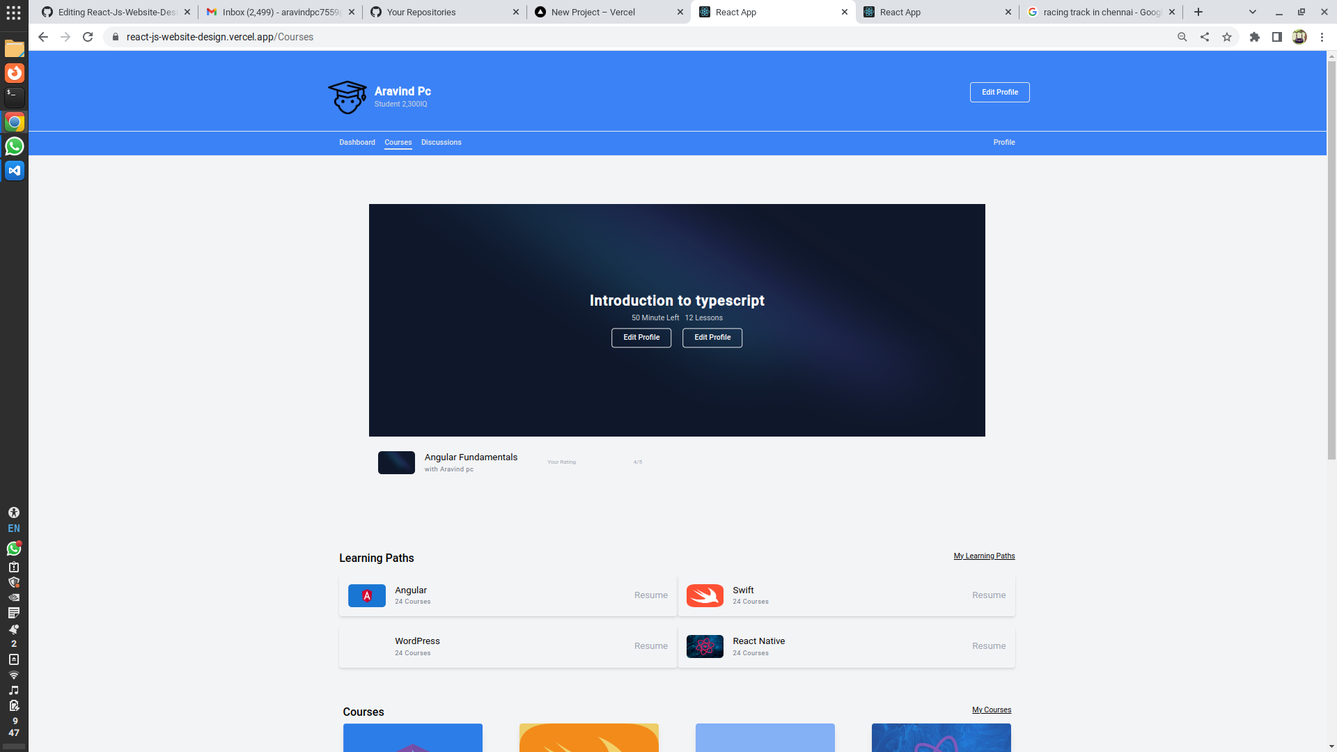 GitHub - AravindPc7559/React-Js-Website-Design