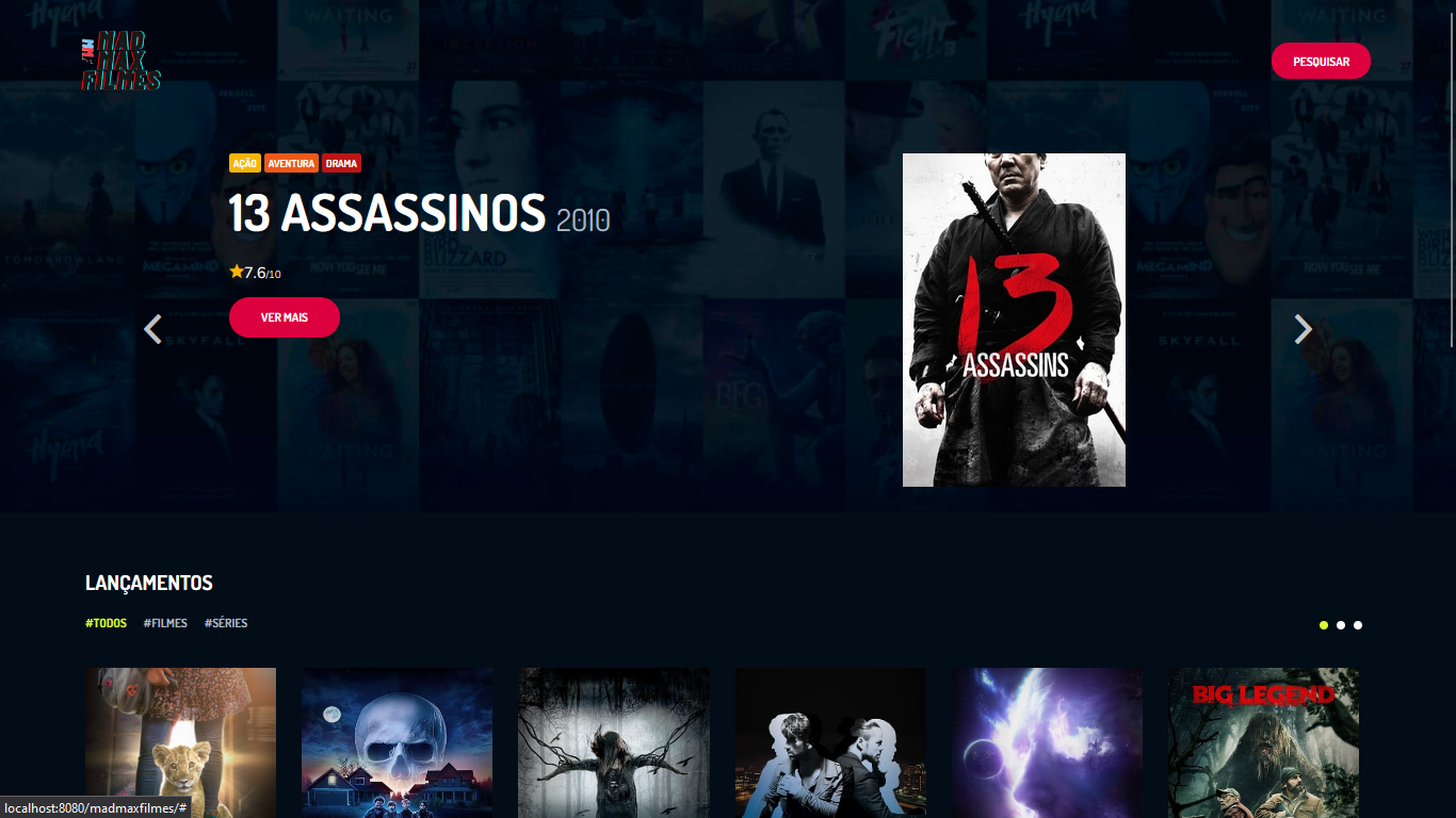 GitHub - JoseFernandoh/madmaxfilmes: Site de Filmes Online
