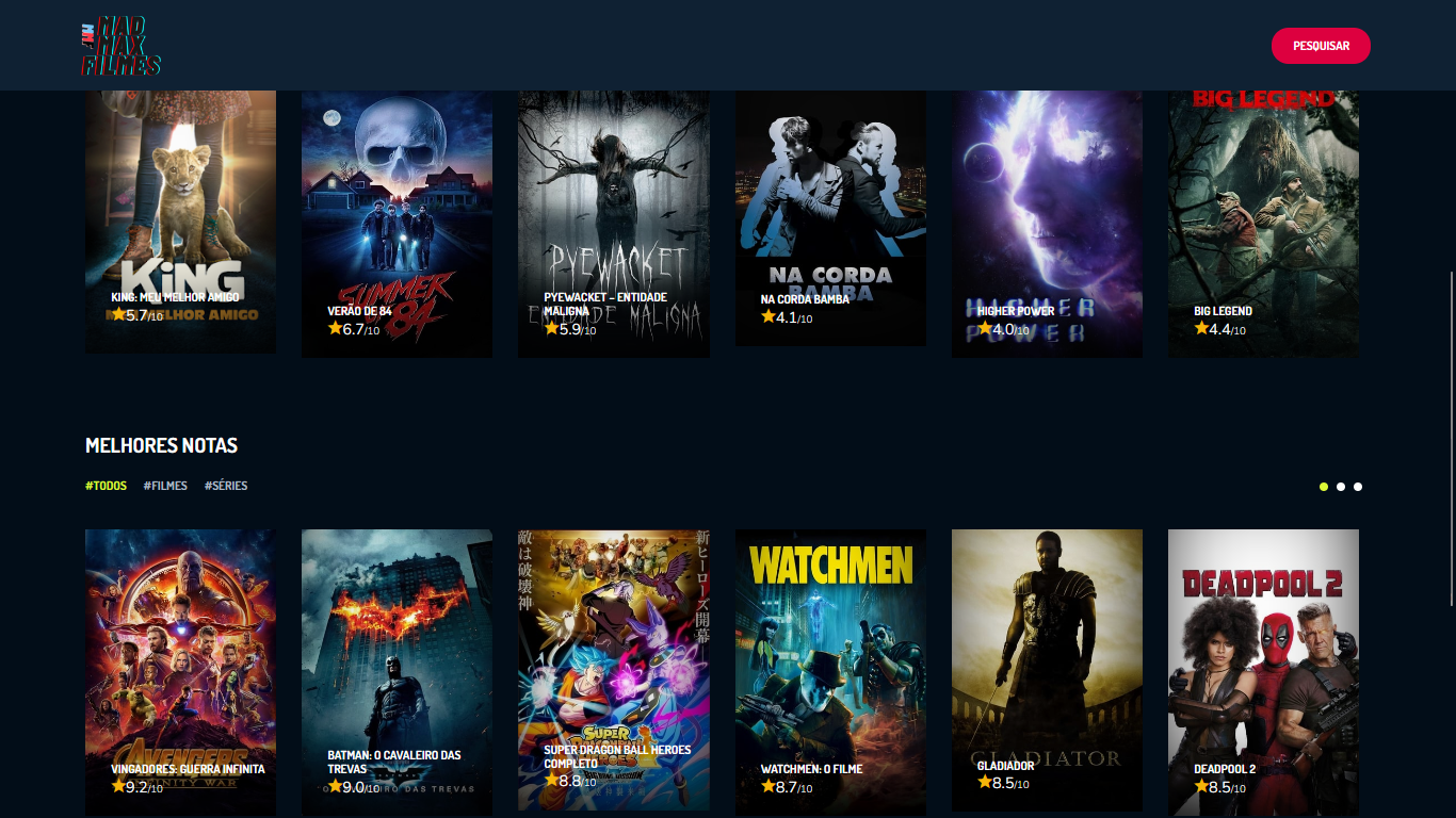 GitHub - JoseFernandoh/madmaxfilmes: Site de Filmes Online