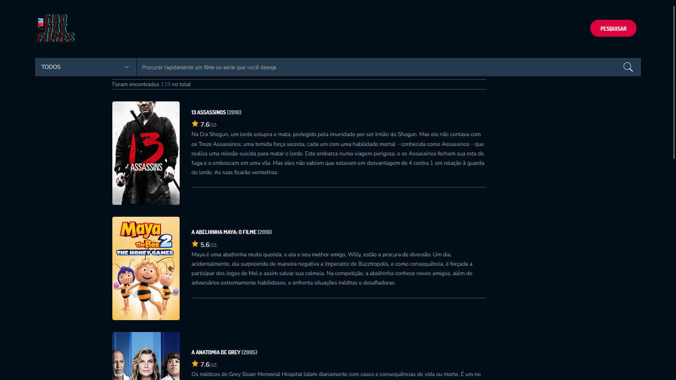 GitHub - JoseFernandoh/madmaxfilmes: Site de Filmes Online