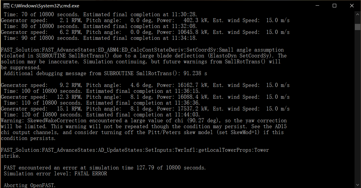 AD15 (Tower strike) · Issue #1040 · OpenFAST/openfast · GitHub