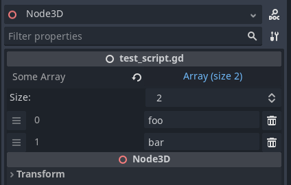 Array set/get property in tool script, array items not being saved · Issue #50920 · godotengine ...