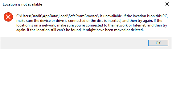 Fatal Error · Safeexambrowser Seb Win Refactoring · Discussion 370 · Github