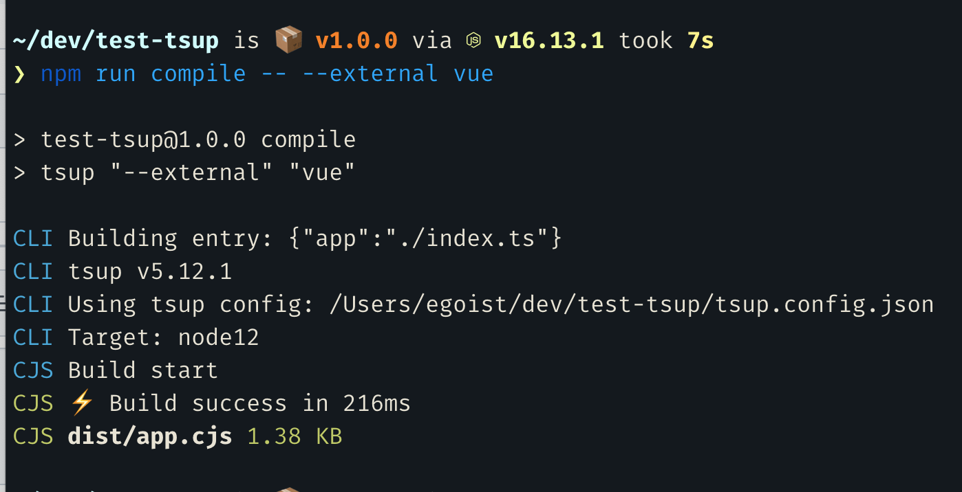 incompatibility with "npm run" and extra arguments · Issue #584 · egoist/tsup · GitHub
