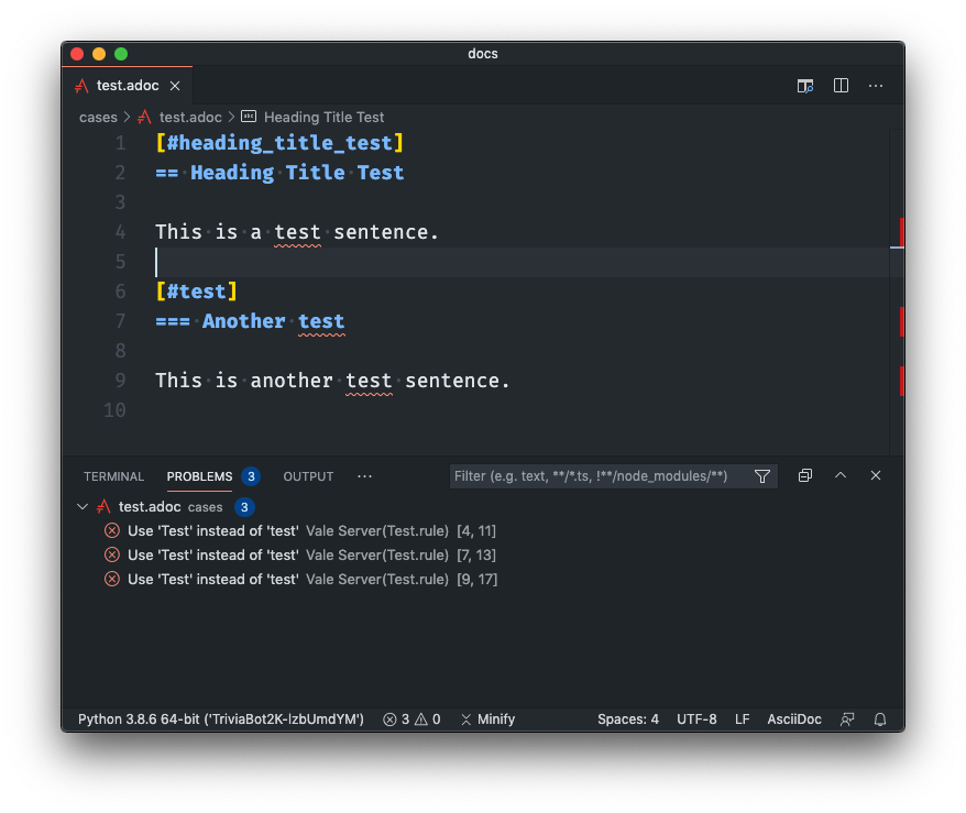 Ignore substitution in adoc anchors · Issue #281 · errata-ai/vale · GitHub