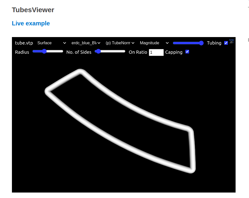 Tube filter glitch · Issue #1546 · Kitware/vtk-js · GitHub