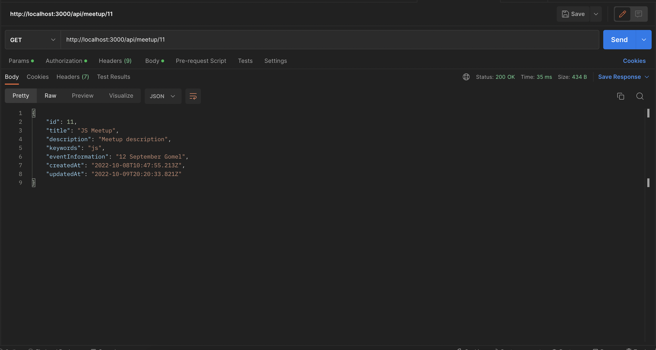 GitHub - mikepetrusha/Meetup-API: CRUD REST Web API