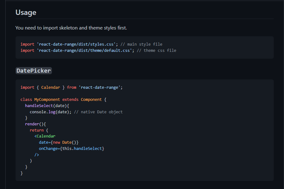 Update Readme Documentation To Class Components And Make More Explanatory · Issue 585