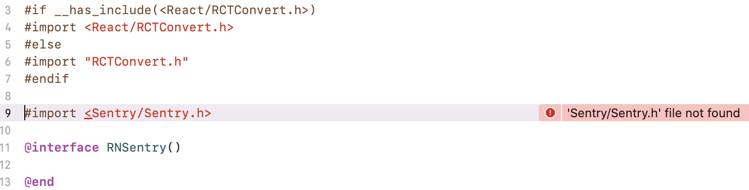 'Sentry/Sentry.h' file not found · Issue #1078 · getsentry/sentry-react-native · GitHub