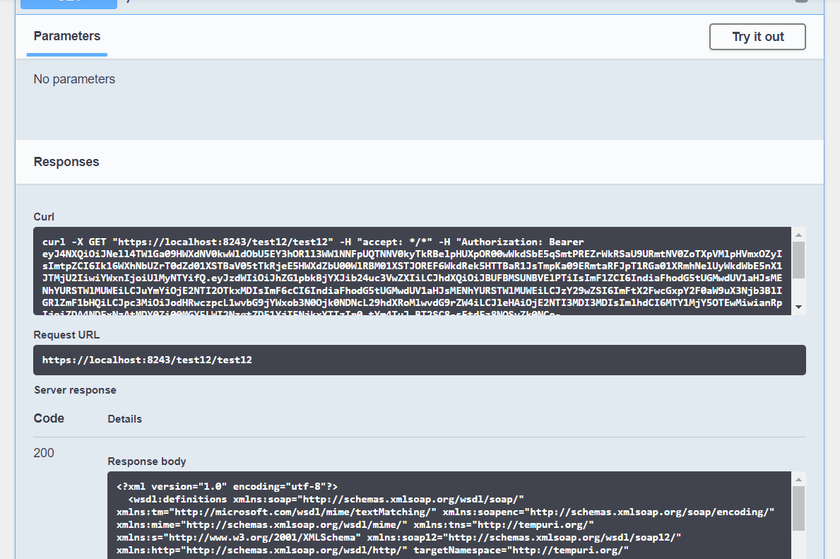 Add Bearer Token To Swagger UI CURL Requet Issues Antenna