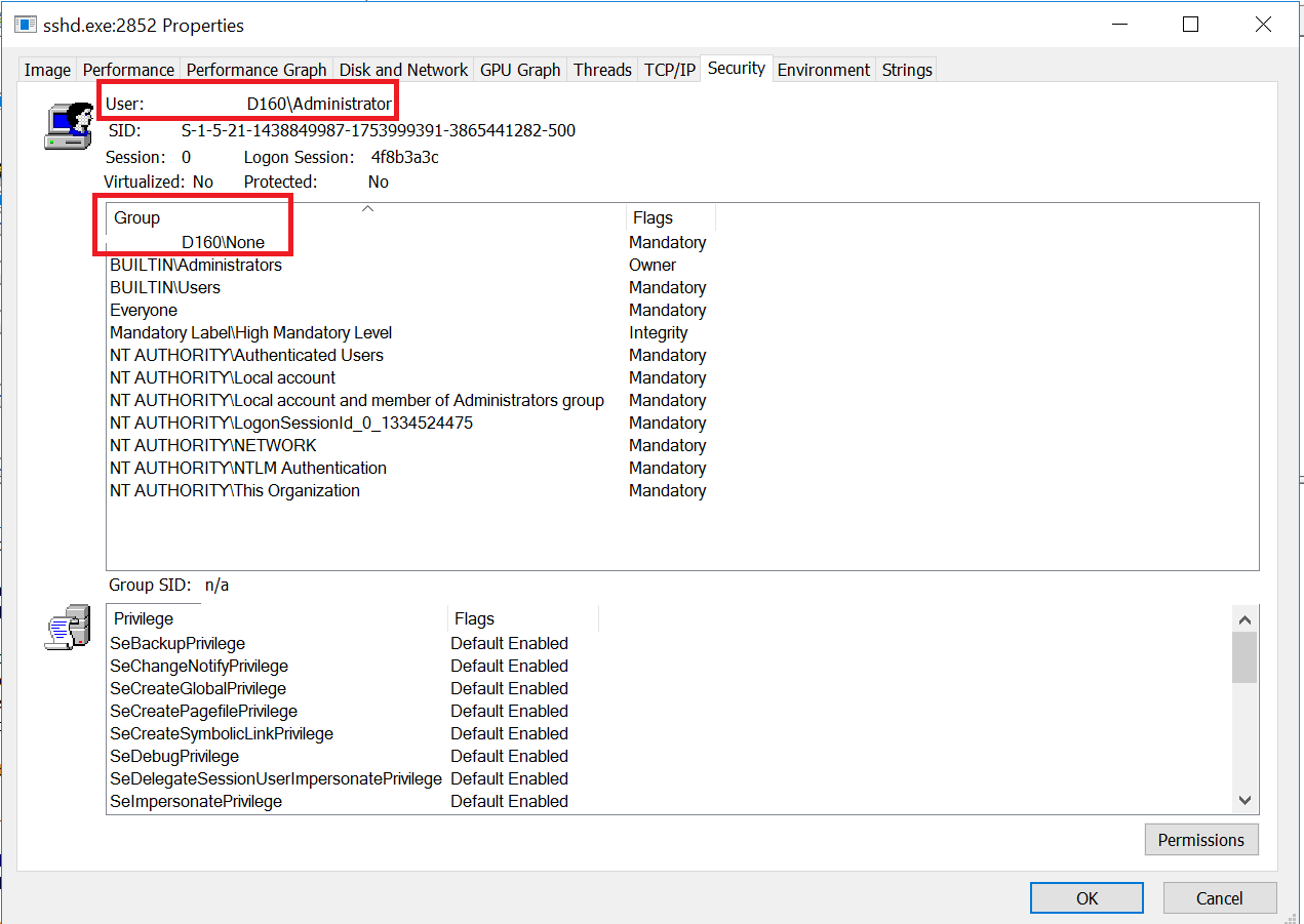 Impersonating new binaries spawned by SSHD · Issue #1827 · PowerShell/Win32-OpenSSH · GitHub