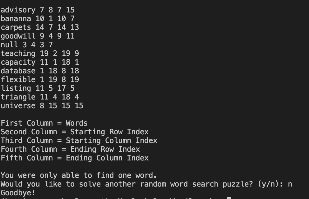 GitHub - pranmudri/WordSearch