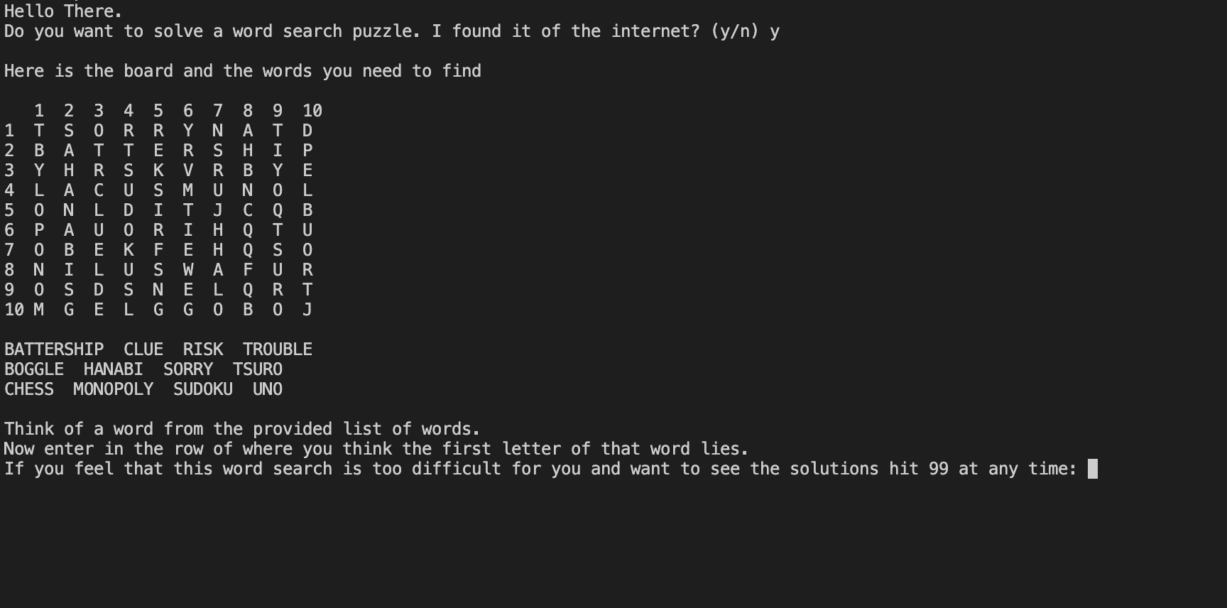 GitHub - pranmudri/WordSearch