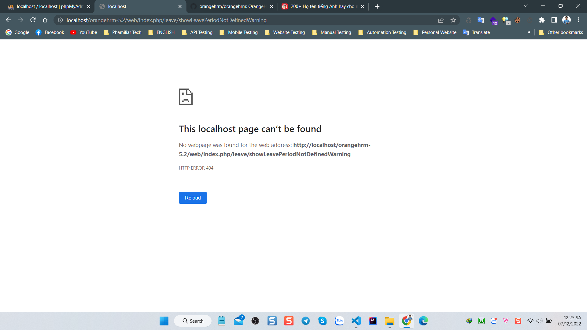 The Leave page ERROR when using the Employee account to login · Issue #1561 · orangehrm ...
